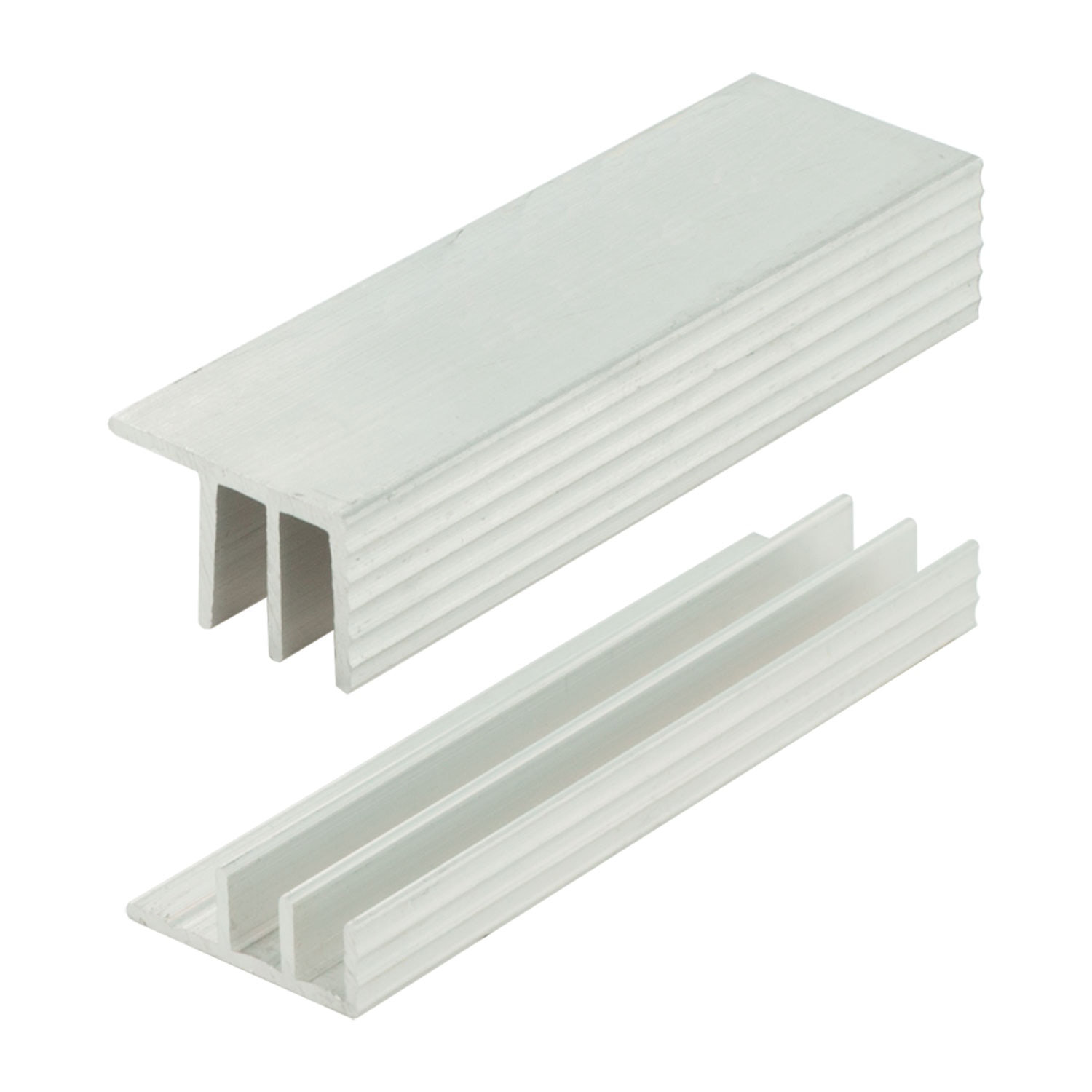 Outwater 48In Aluminum Sliding Door Track For 1/8In Wood Panels, Mill ...
