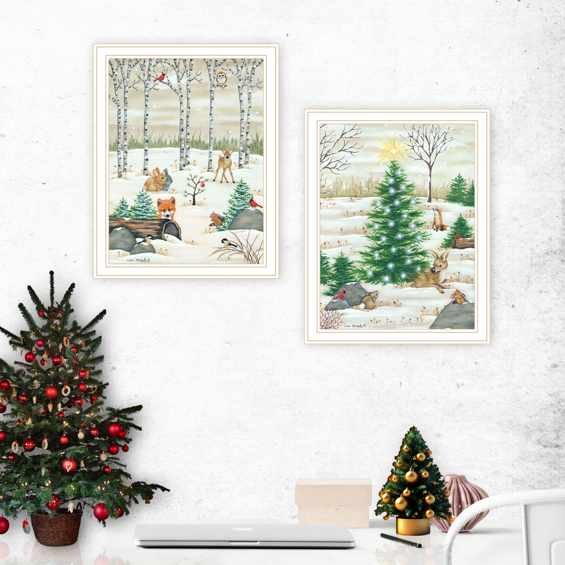 Red Barrel Studio® "Critters For Christmas" Wall Decoration A Cozy Home ...