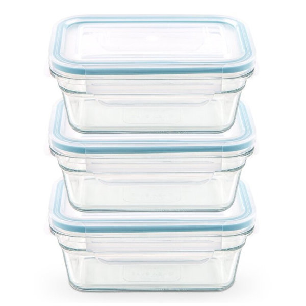 Glasslock Glass Food Storage - Set of 3 Containers and 3 Lids & Reviews ...