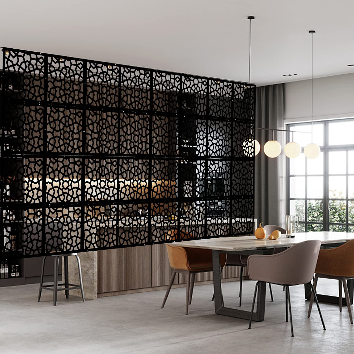 Ebern Designs Hanging Room Divider Decorative Screen Panels Made Of Pvc ...