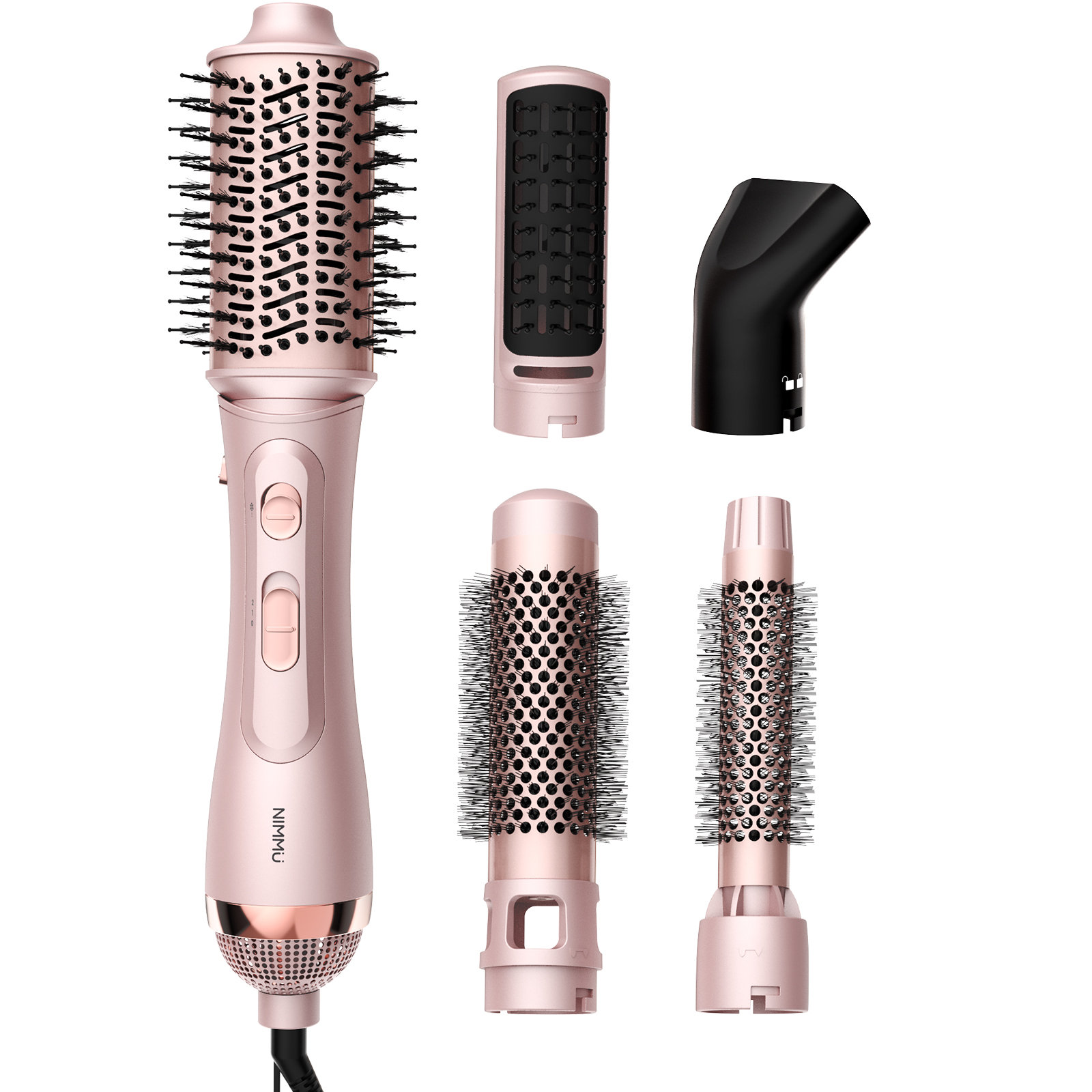 Furlove Blow Dryer Brush Set, 5-In-1 Hot Air Brush Set, All-In-One Hair ...