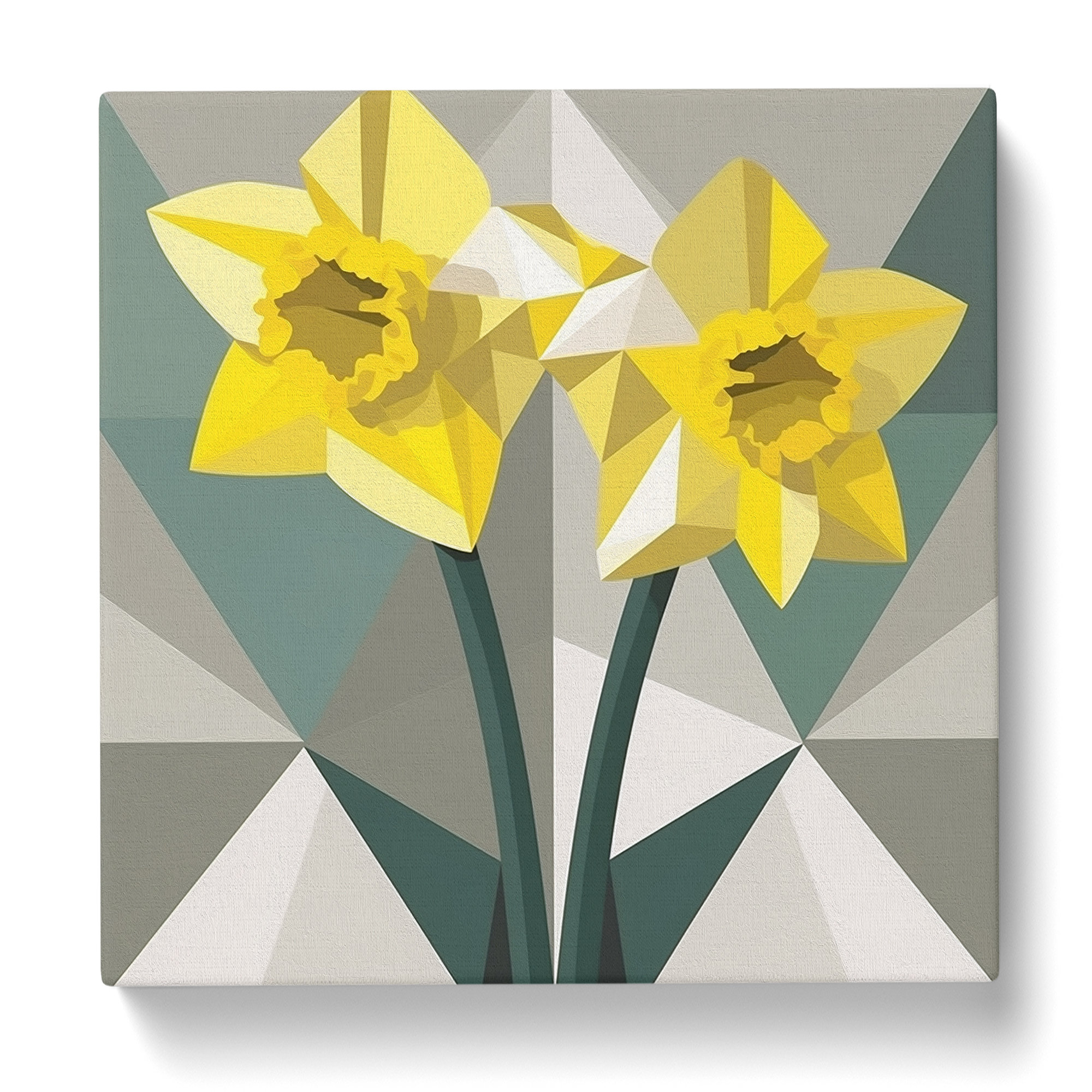 17 Stories Daffodil Geometric No.2 - No Frame Art Prints | Wayfair.co.uk