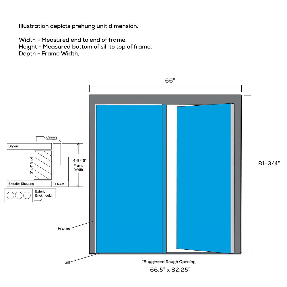 MMI DOOR Craftsman Ready to Install Fiberglass Prehung Front Entry Door ...