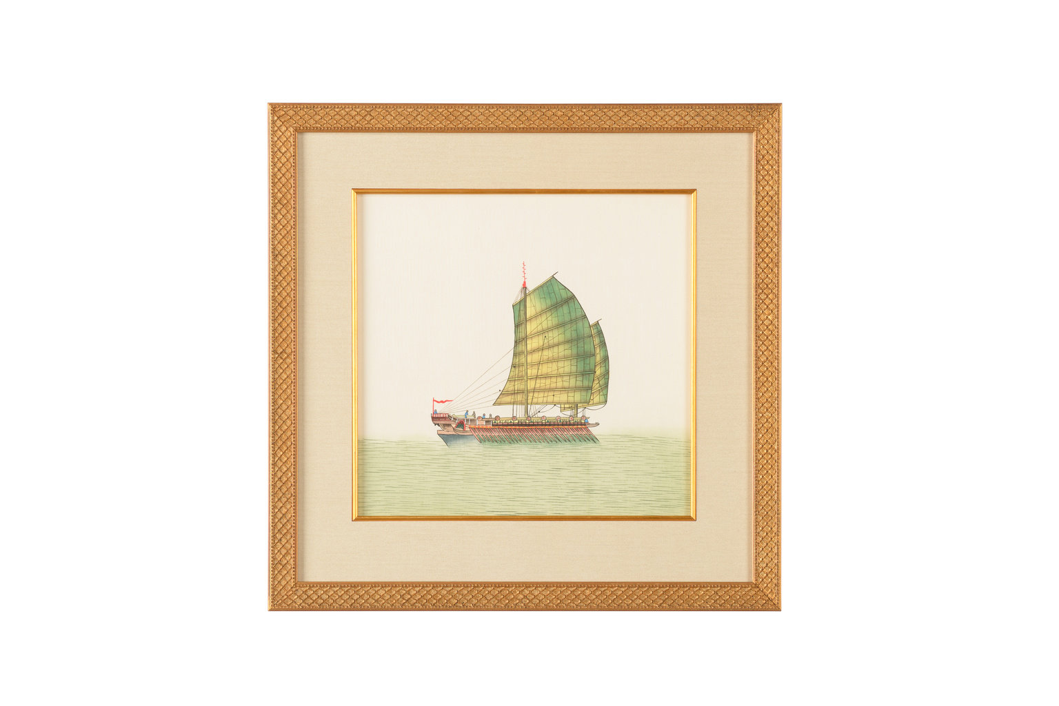 Chelsea House Chin. Junks-Two Sails Framed On Silk Print | Wayfair