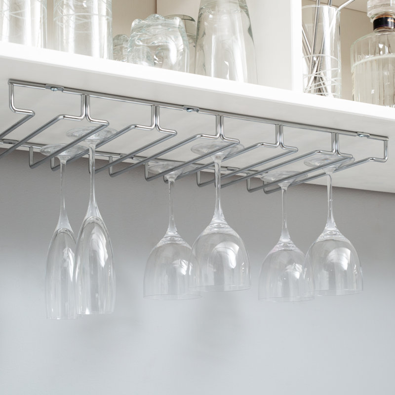Rebrilliant Prewitt Hanging Wine Glass Rack & Reviews | Wayfair