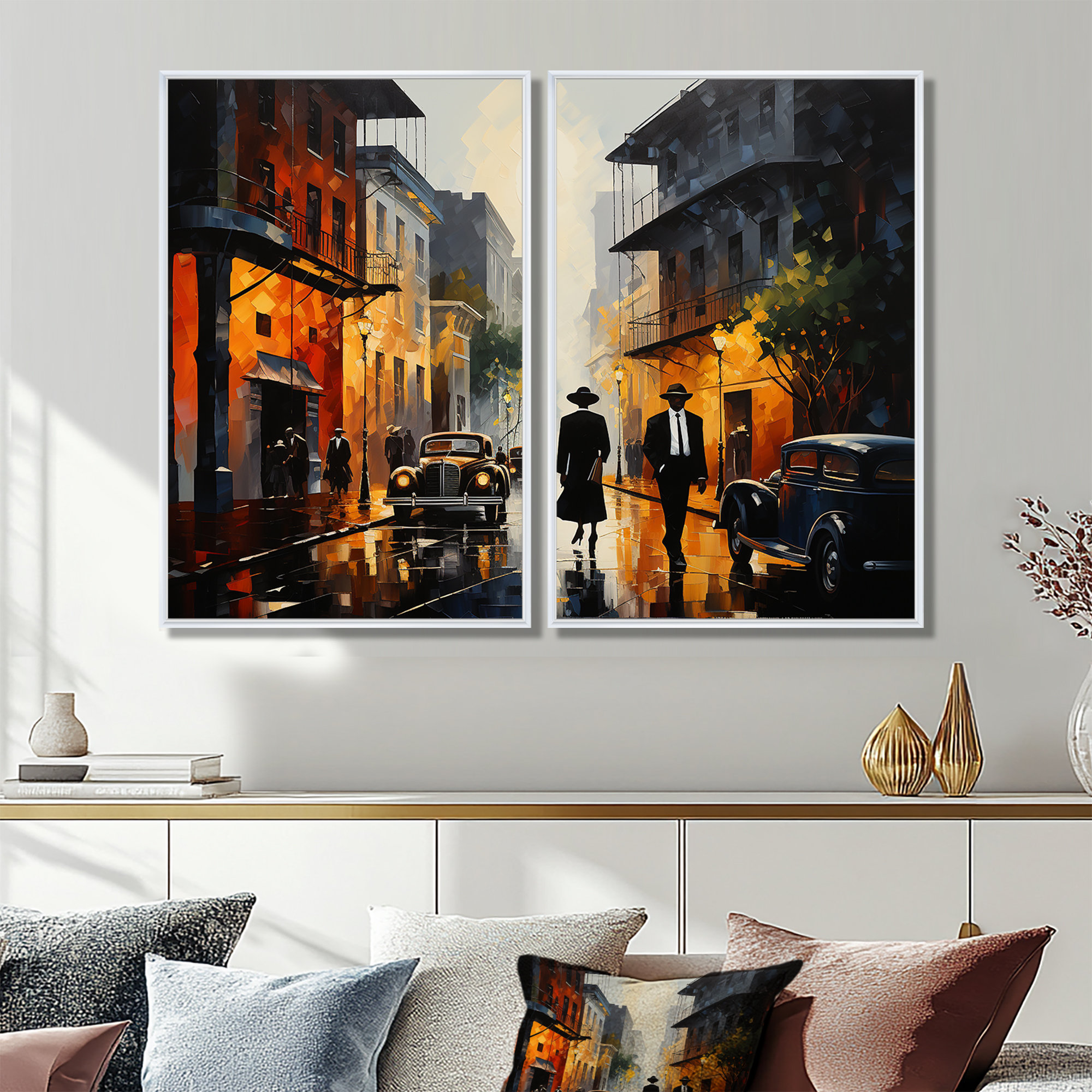 Lark Manor™ Jazz Harlem Renaissance VI - Large African American Art ...