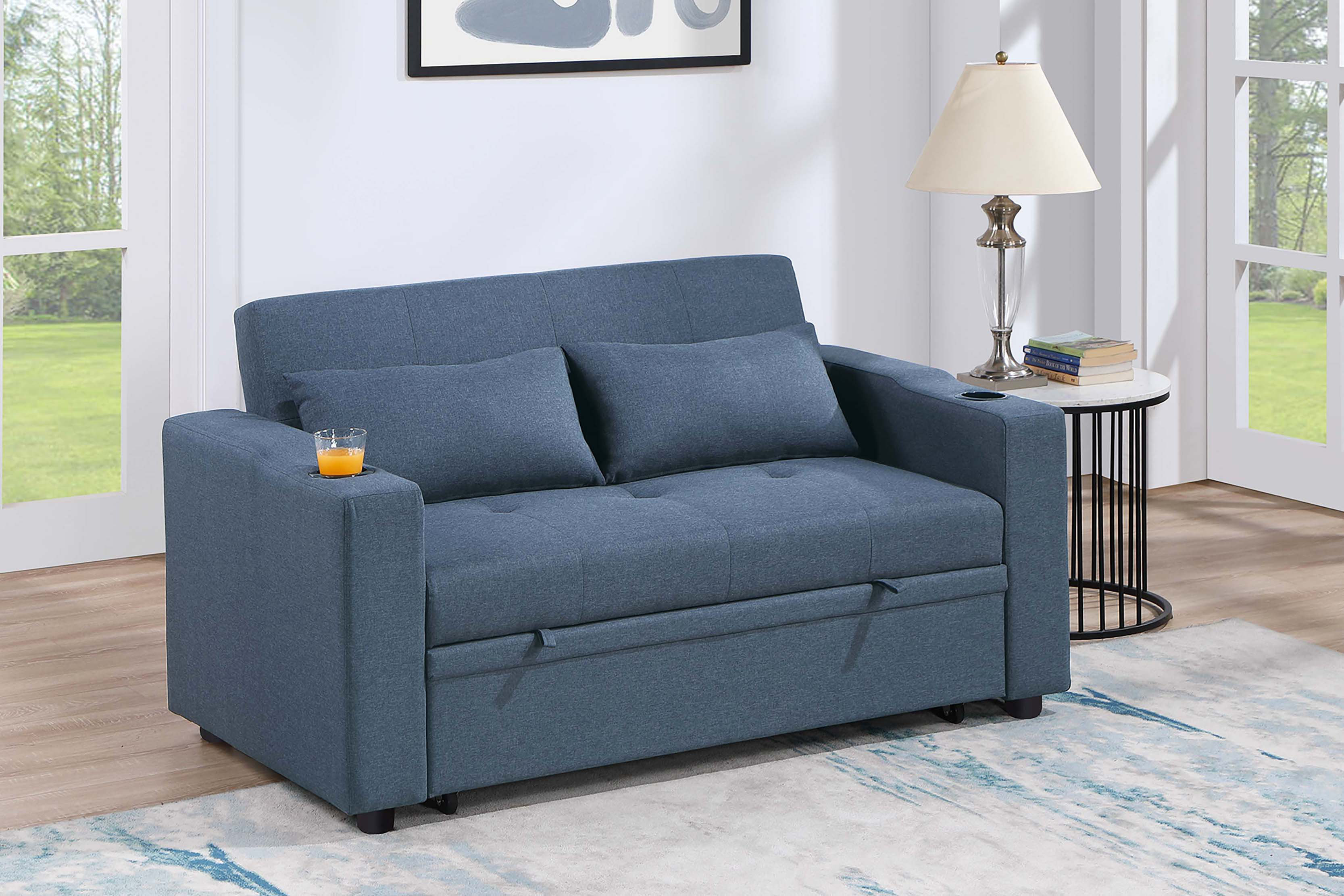 Latitude Run® Modern Style Convertible Sofa Extension Legs Flatten ...