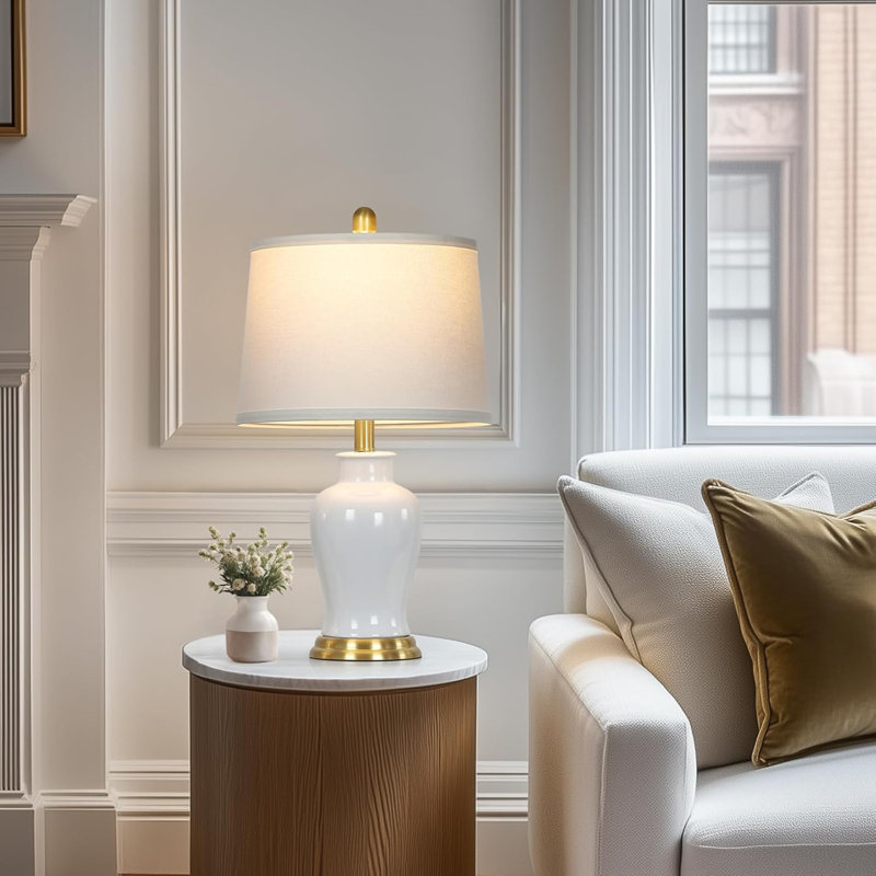 House of Hampton® Modern Ceramic Table Lamps Set Of 2 | Wayfair