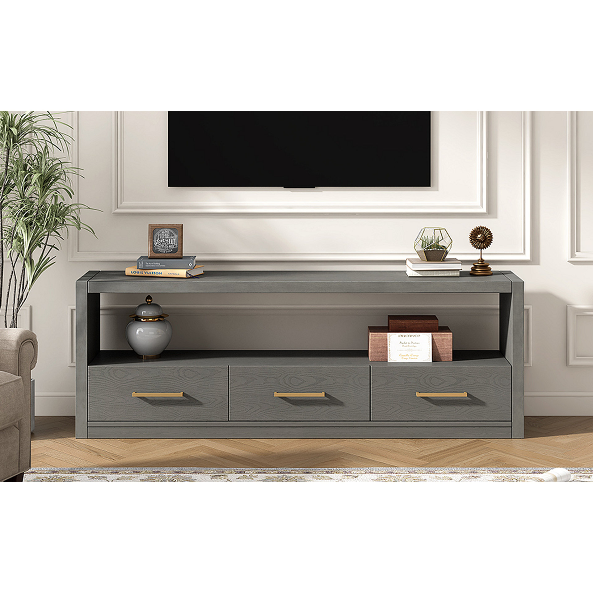 Mercer41 Meuble télé avec rangement spacieux, design classique avec ...