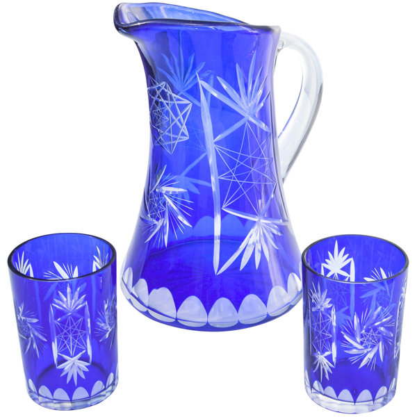 The Moroccan Room 3 - Piece Crystal Pitcher And Glasses Set Set | Perigold