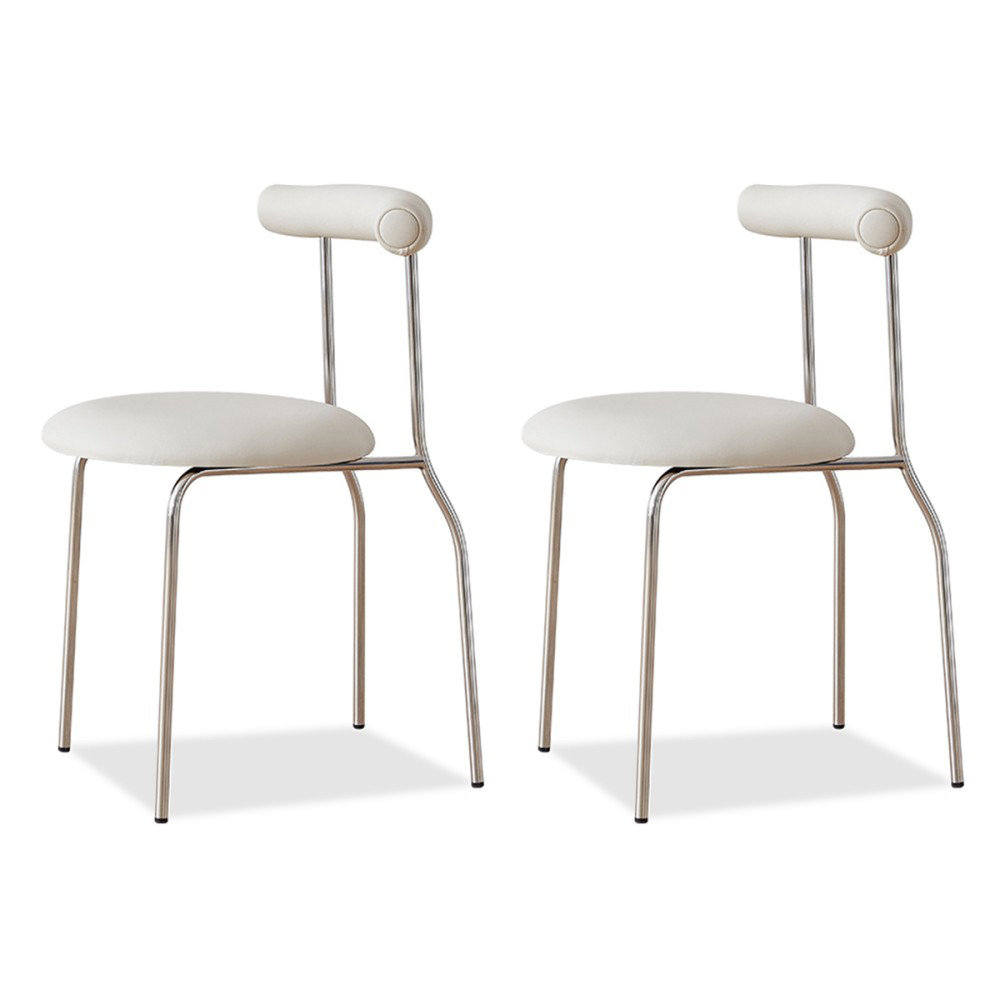 Mass Furni Solid back side Chair(Set of 2) | Wayfair