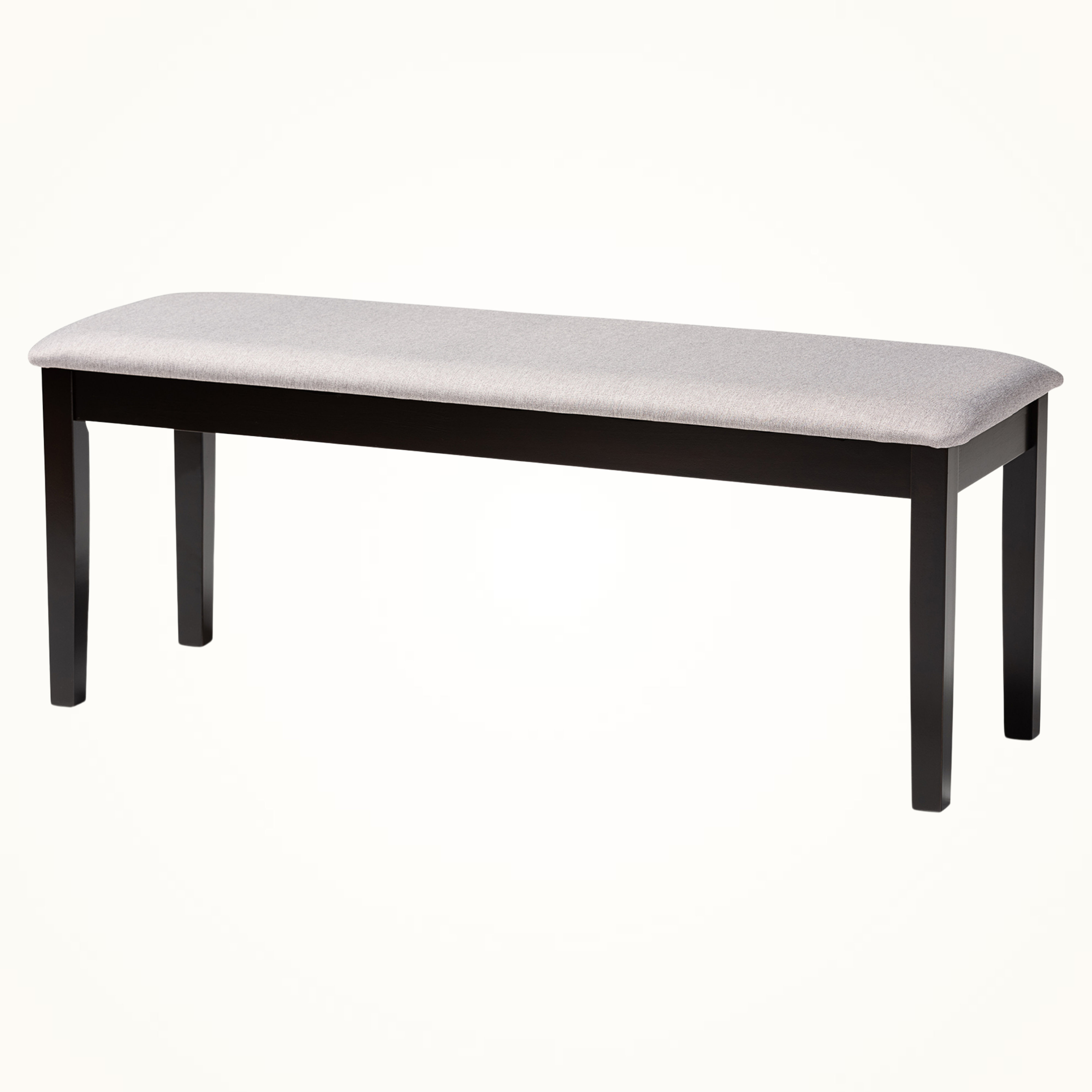 Livi Homes Exalt Modern and Contemporary Dining Bench with Grey Fabric ...