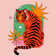 Latitude Vive Cute Tiger by Lera Danilova - Wrapped Canvas Print ...
