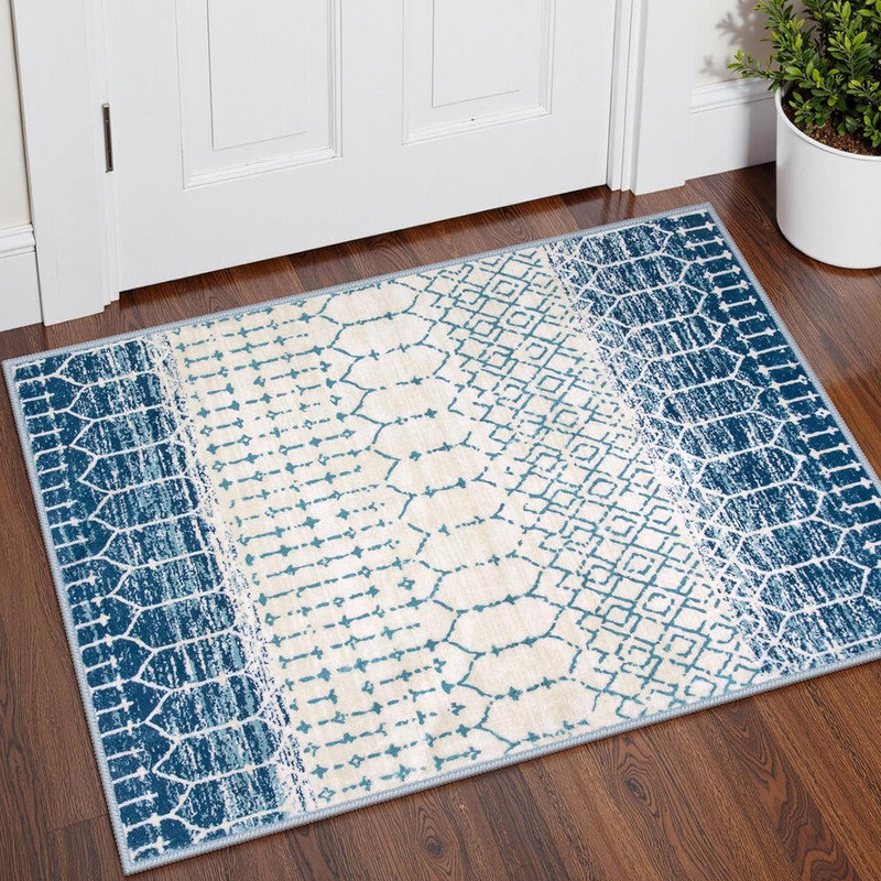 Union Rustic Entry Rug 2x3, Non-Slip Washable Front Door Mat Indoor ...
