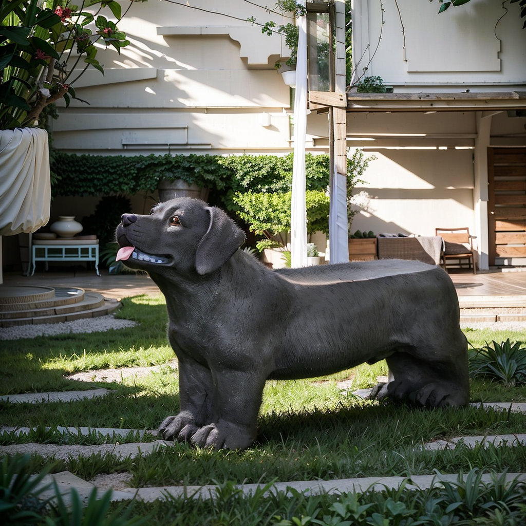 Lark Manor™ MGO Dog Bench, Outdoor Use, Matte Black, No Assembly Needed ...