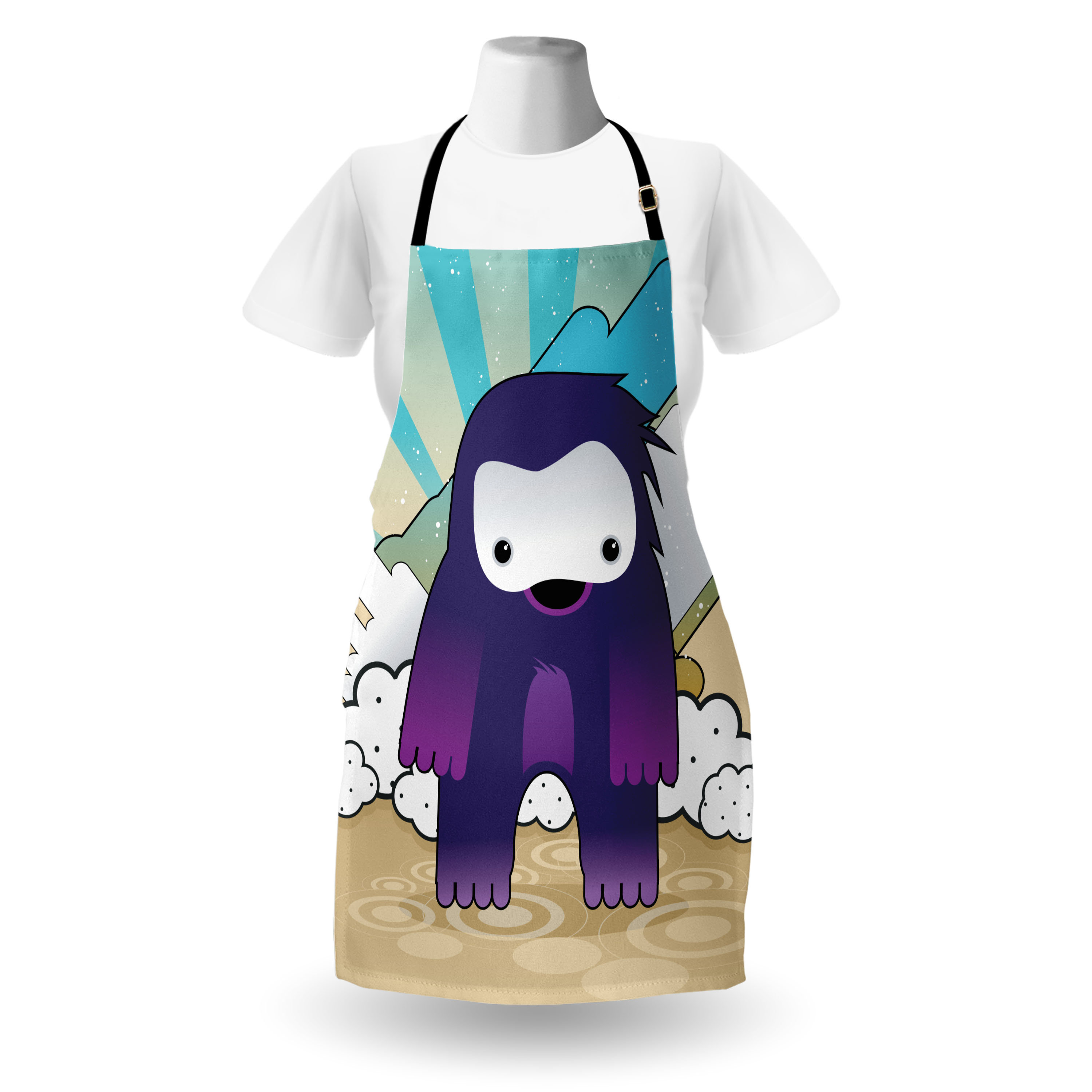 East Urban Home Anime Apron, Cooking Gardening, Adult Size, Multicolor ...