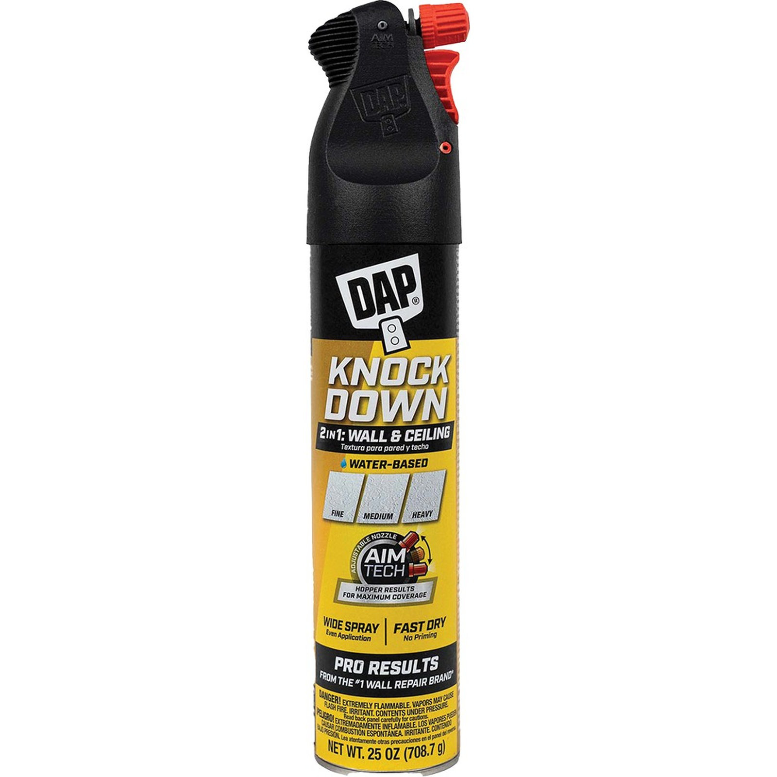 FixtureDisplays DAP 50010 25Oz White Knockdown Water Base Spray Texture ...