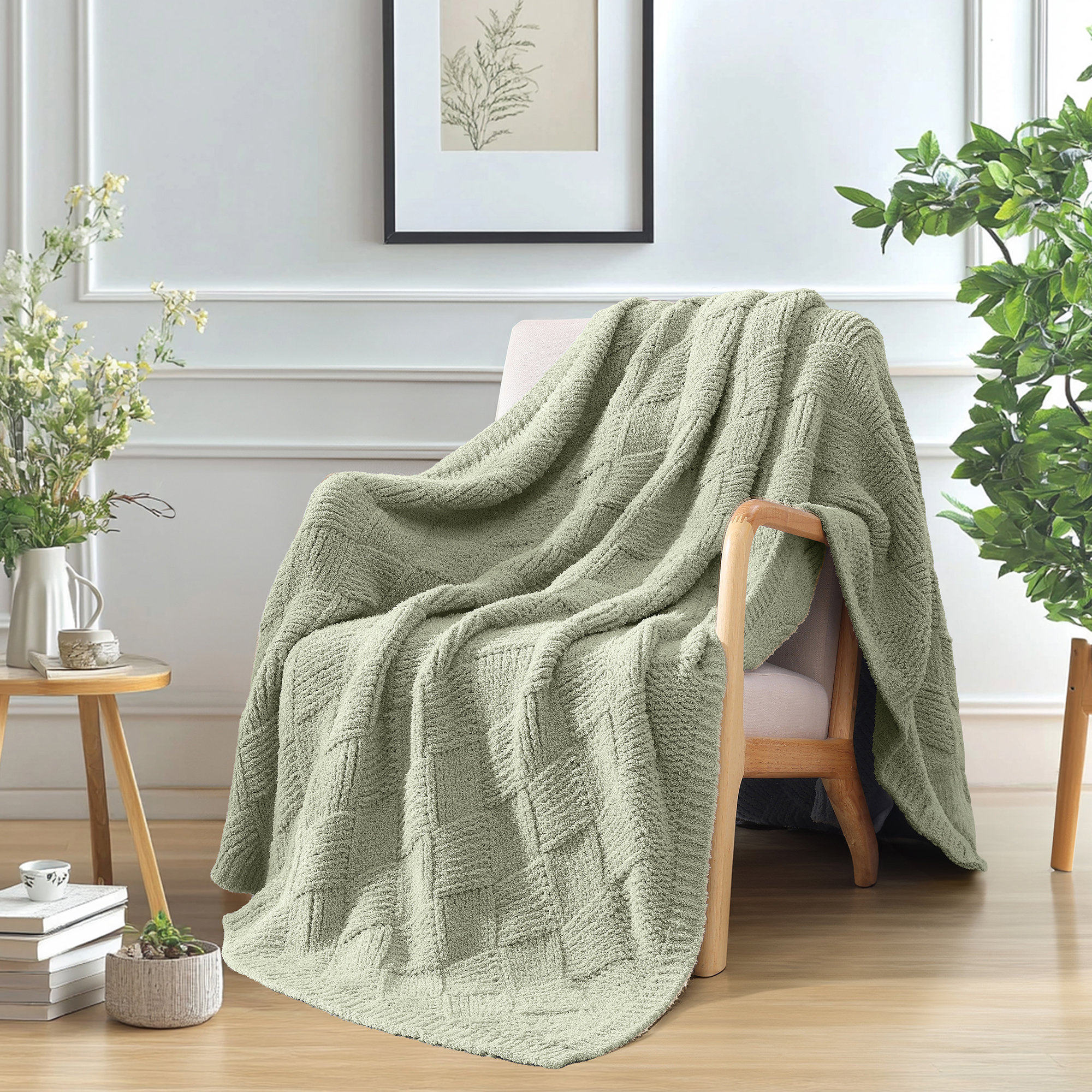 Geniospin Throw Blanket-double weaving pattern & Reviews | Wayfair
