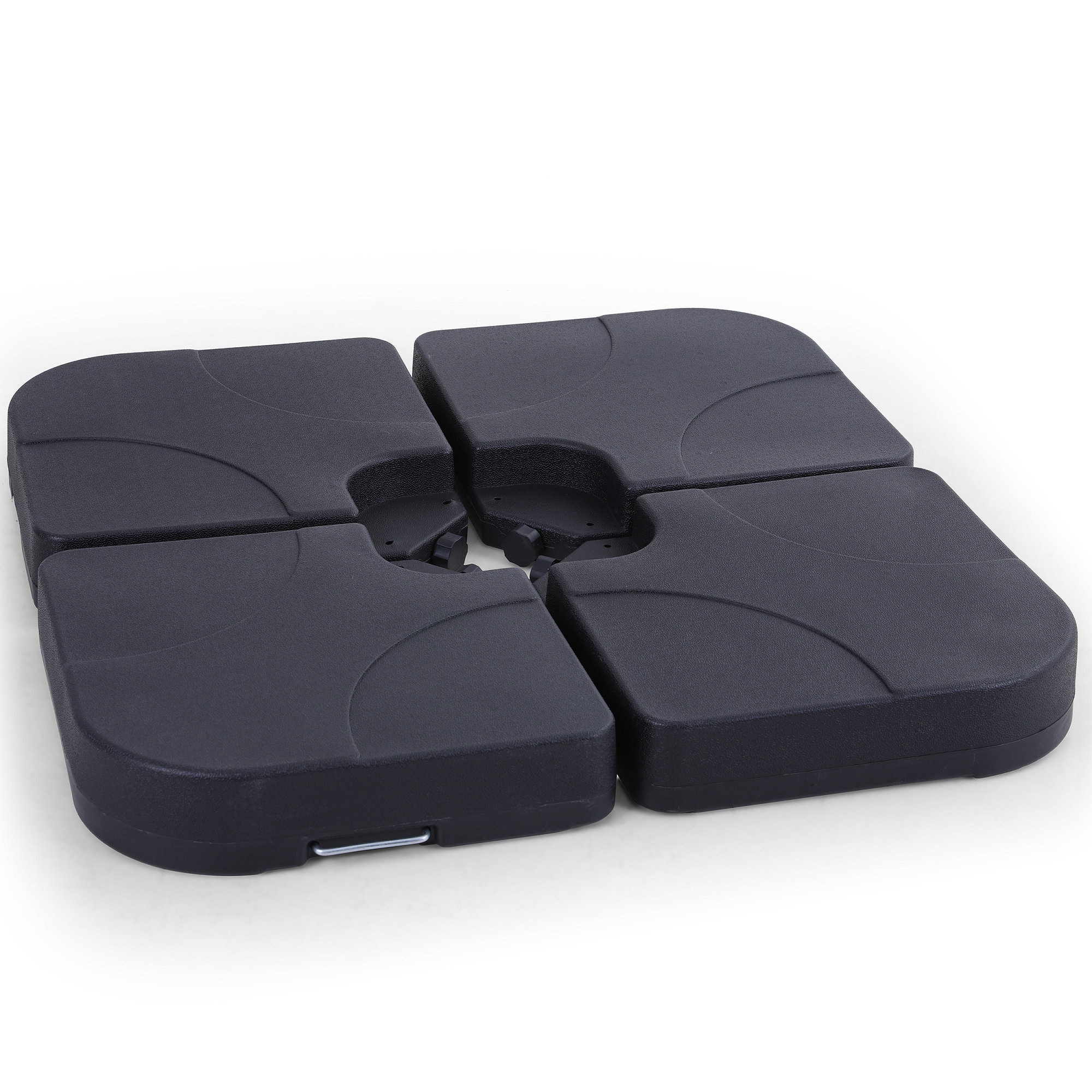 Red Barrel Studio® Plastic Free Standing Umbrella Base 317 LB Capacity Fillable Umbrella Base ...