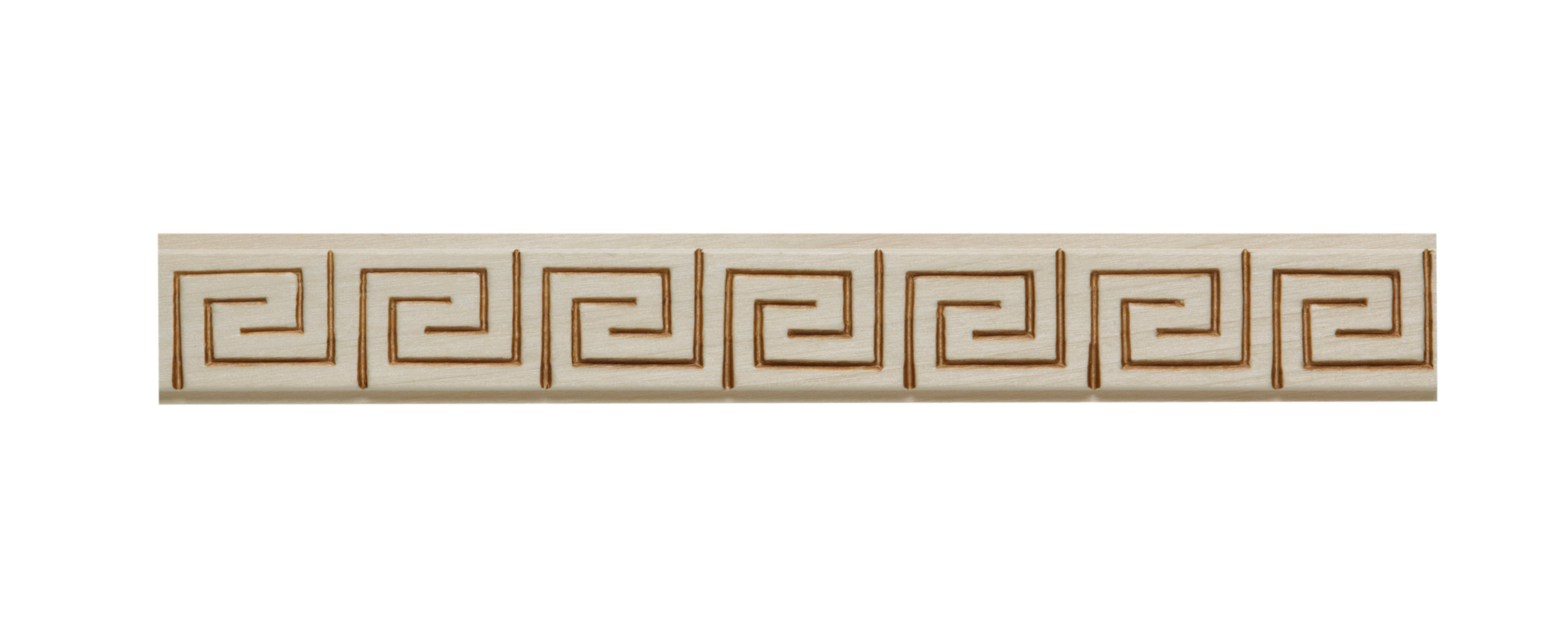 Ornamental Mouldings Hardwood Embossed Greek Key Trim Moulding 1.07" H ...