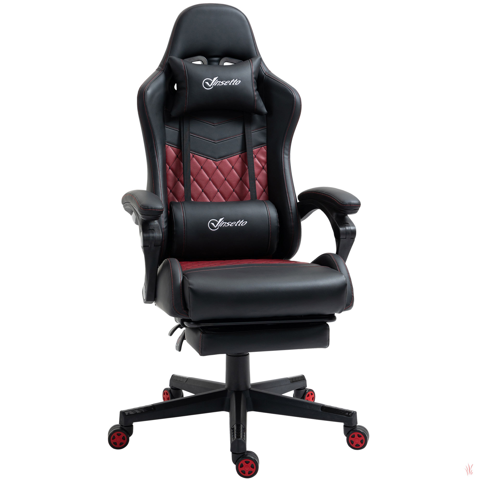 Latitude Run® Vinsetto Racing Gaming Chair Diamond PU Leather Office ...