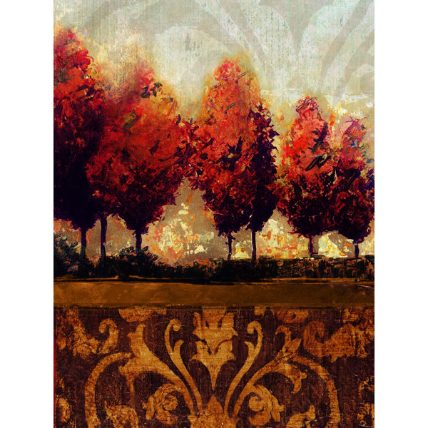 Wildon Home® Distressed Trees 2 On Canvas Print | Wayfair