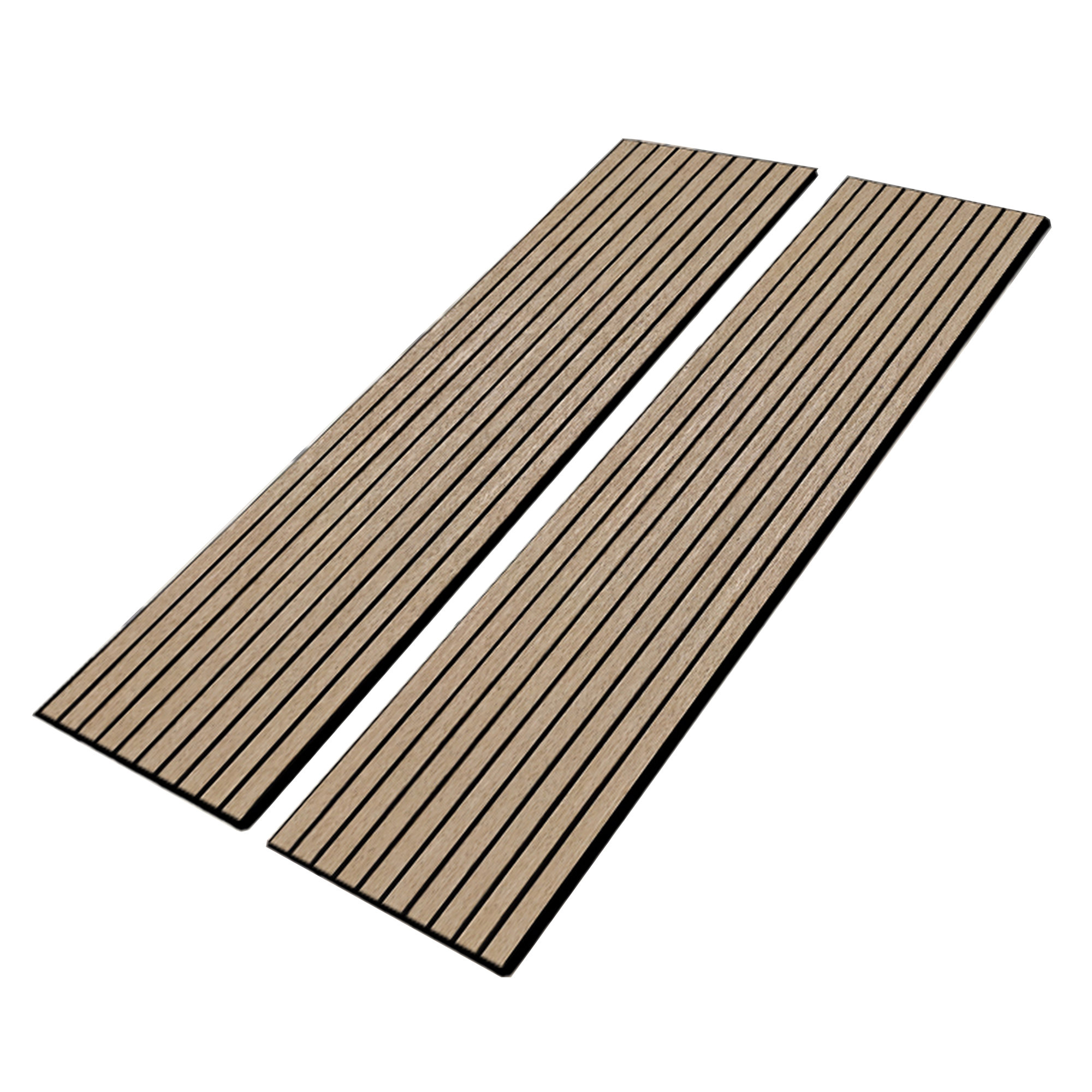 GHHF 2-pcs Acoustic Wood Slat Panels (94.5" X 12.6" X 0.7" Each ...