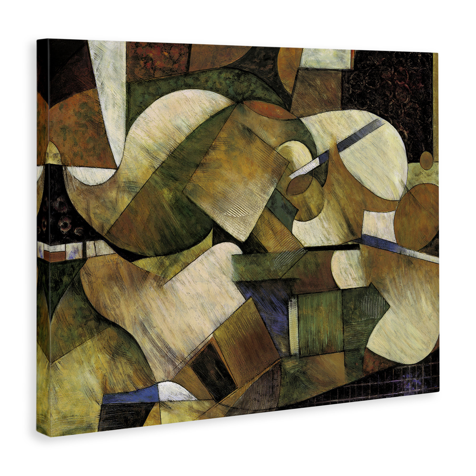 George Oliver Expressive Geometric Abstraction Canvas, design by Jonathan Parsons | Wayfair