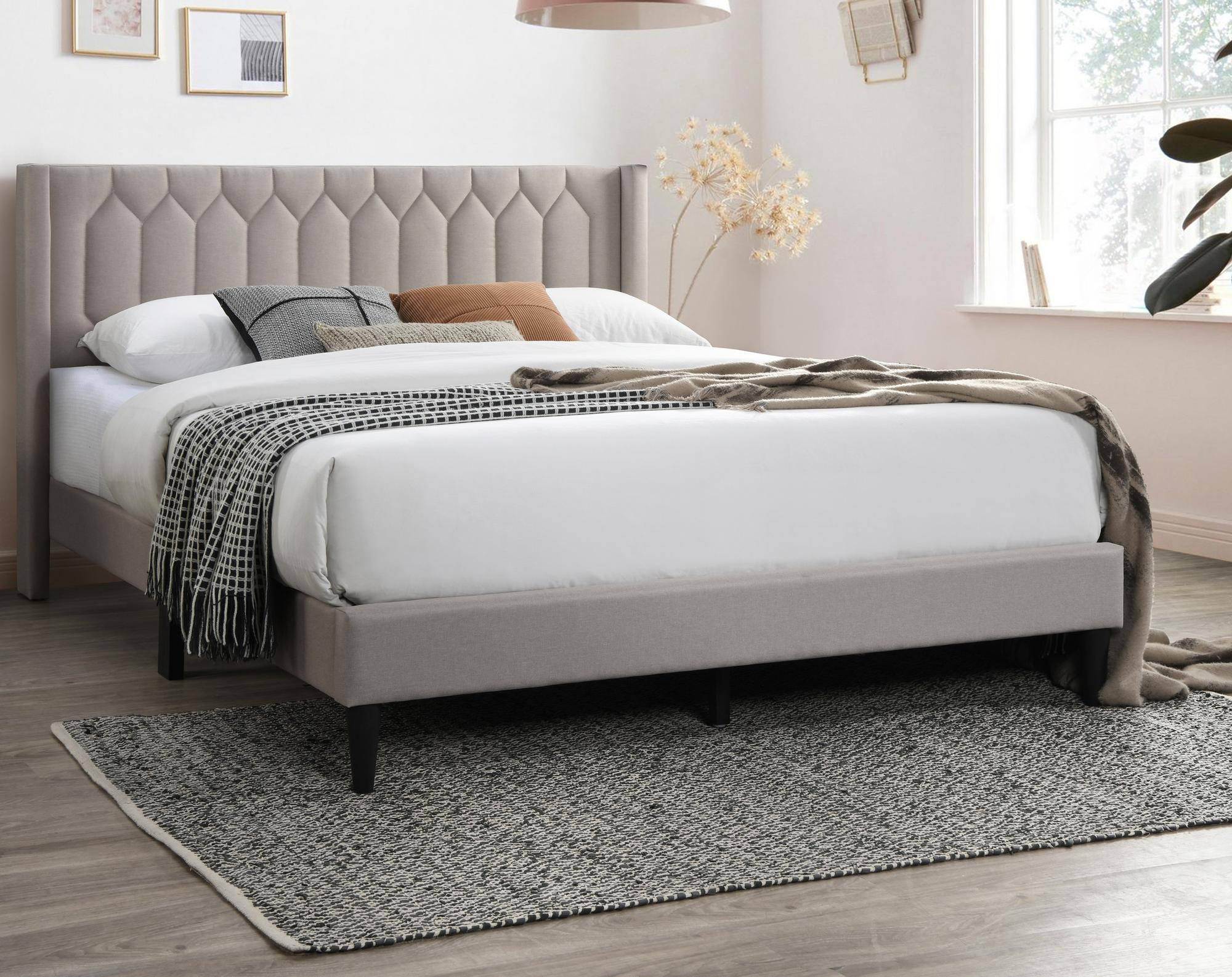Latitude Run® Modern Eye-Catching 1pc Queen Size Bed Burlap Fabric ...