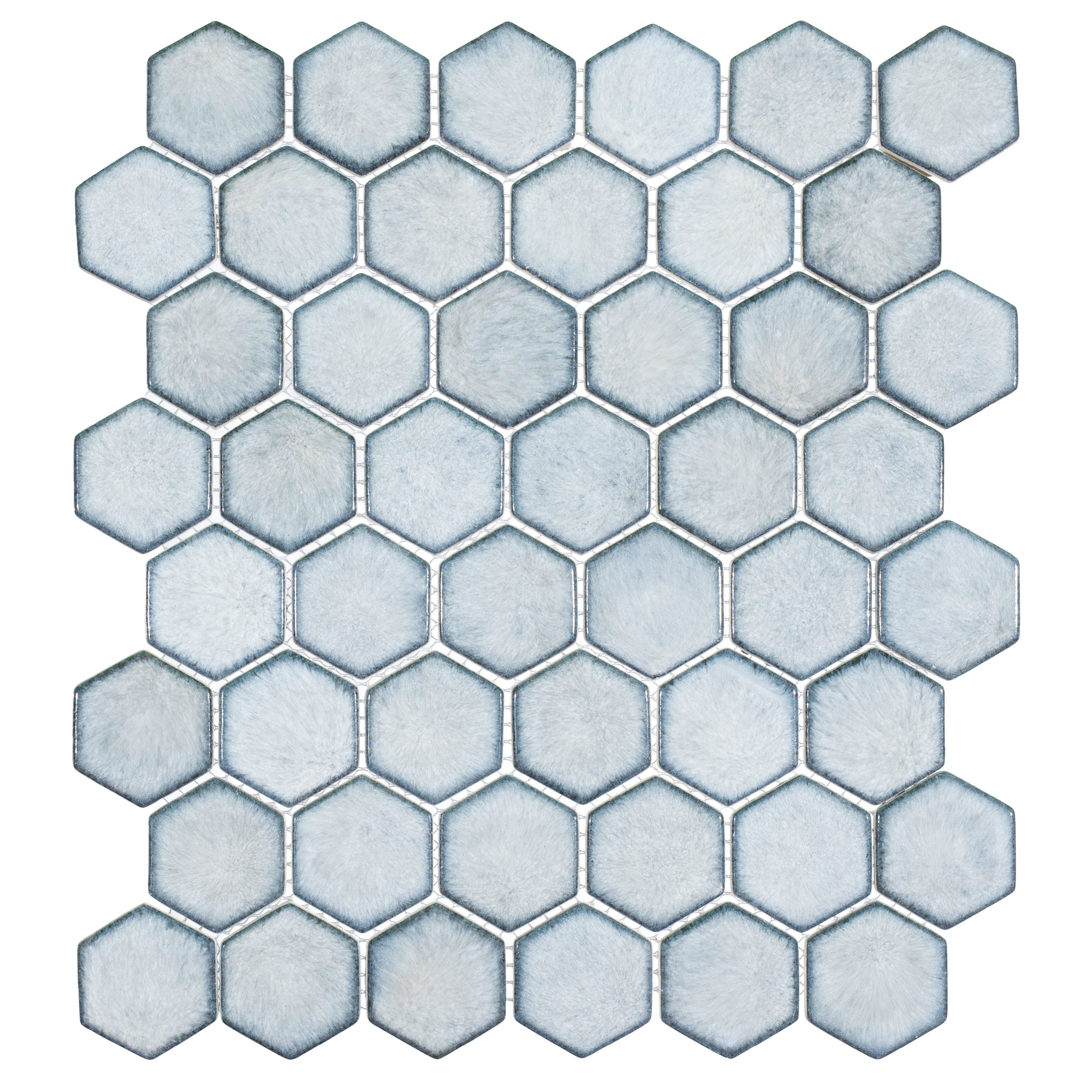 Andova Honoro- Hexite Honeycomb Glass 2" Hexagon Mosaic Wall & Floor ...