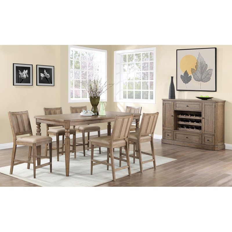 August Grove® Extendable Counter Height Leg Dining Table | Wayfair