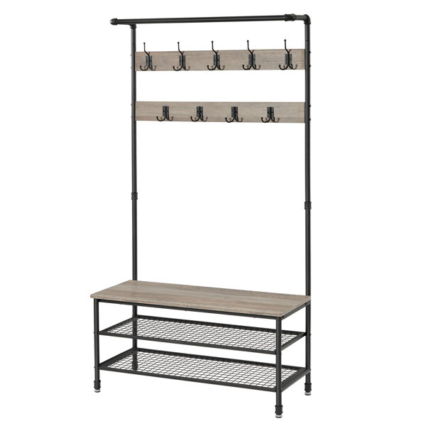 Williston Forge Adysan Hall Tree with Bench and Shoe Storage "& Reviews ...