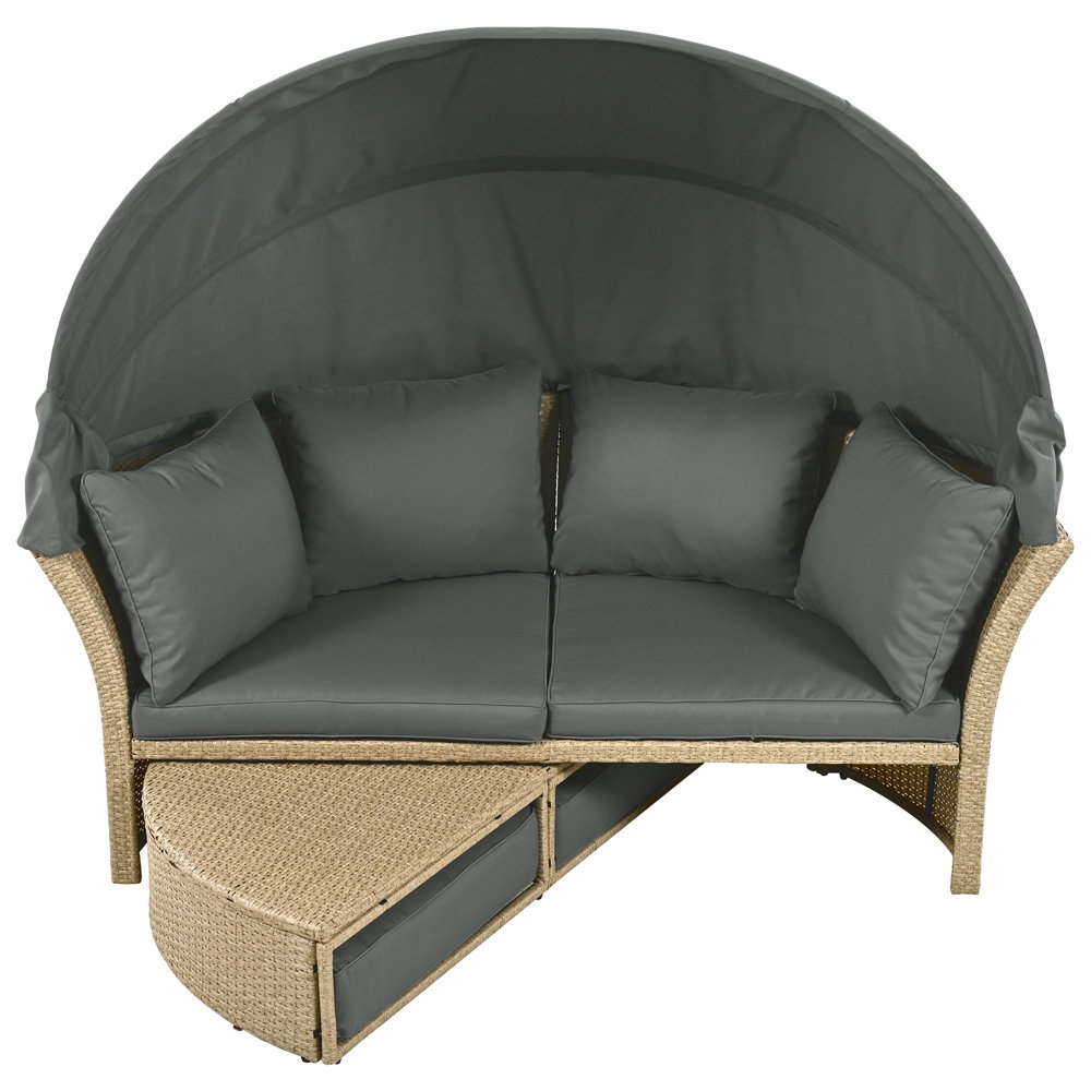 Latitude Run® Demster 71.7'' Wide Curved with Cushions | Wayfair