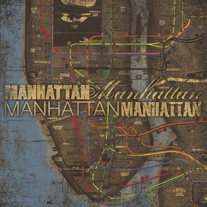 Williston Forge 'Manhattan Transit Map' Graphic Art Print on Gallery ...