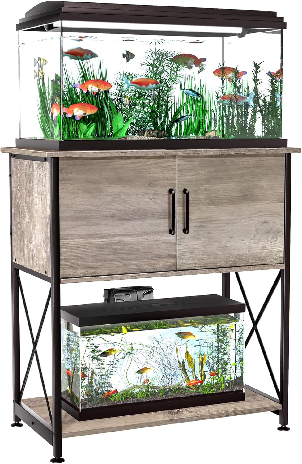 Latitude Run® 20-29 Gallon Aquarium Stand Metal Frame Fish Tank Stand ...