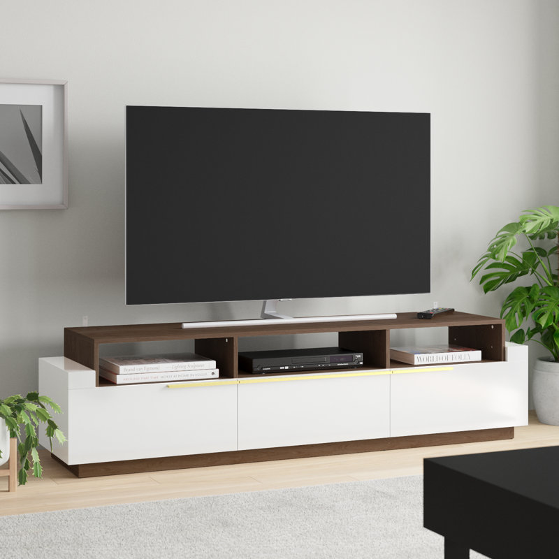 Wade Logan® Arnak 78" TV Stand Media Console & Reviews | Wayfair