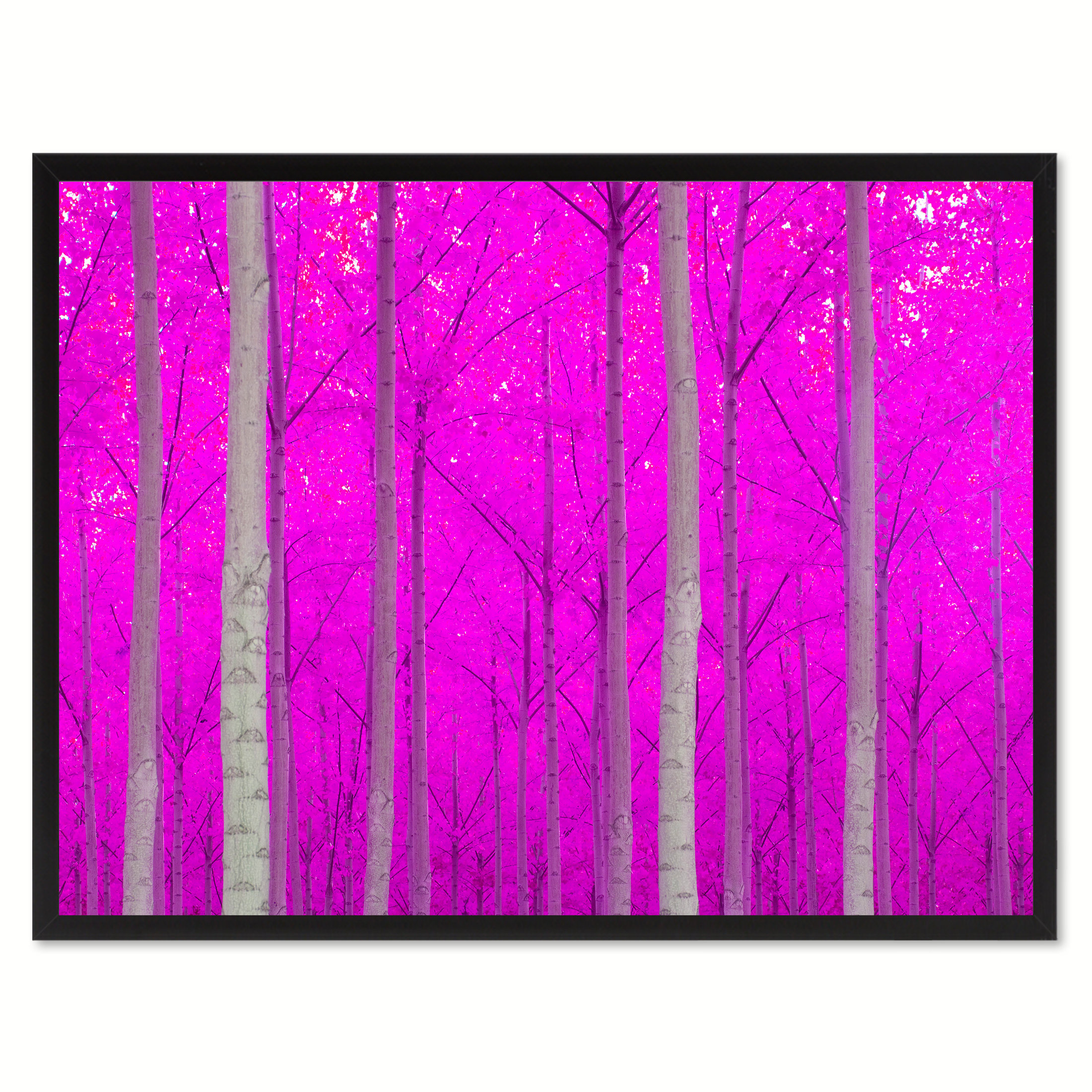 Millwood Pines Autumn Tree Pink Landscape Photo Print on Canvas with ...