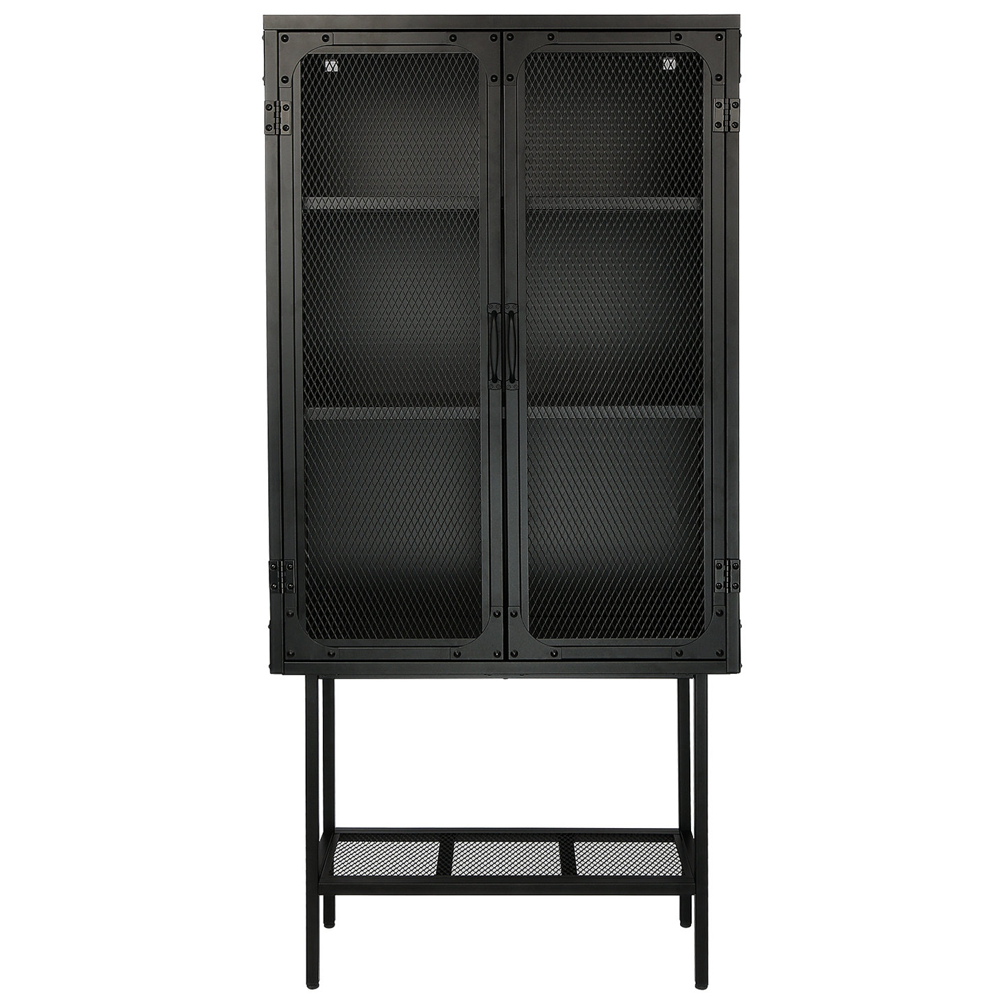 Latitude Run® Industrial Metal Sideboard Storage Cabinet | Wayfair