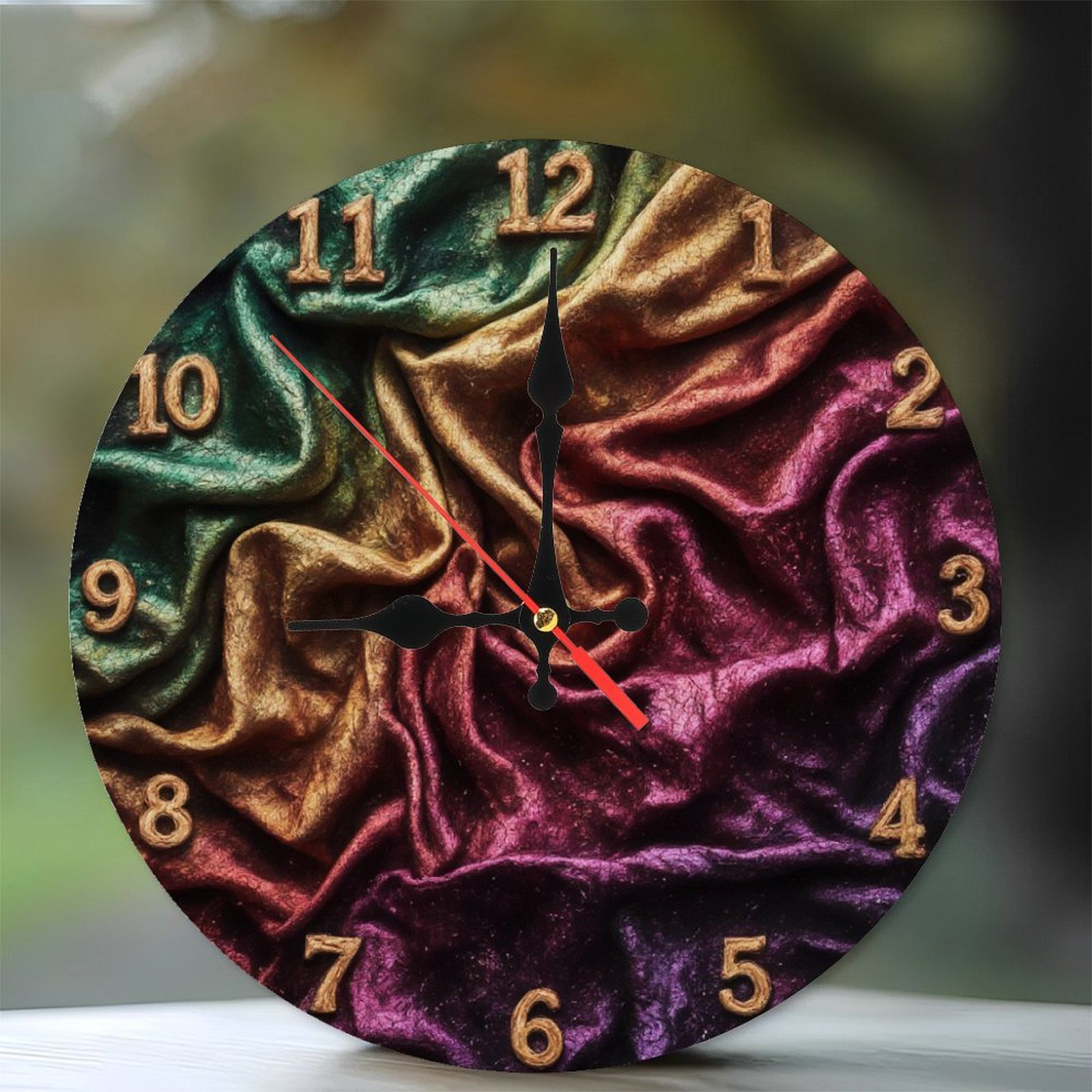 Dakota Fields Clock Numbers On Iridescent Fabric - Wayfair Canada