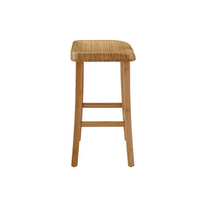 Winston Porter Branon Solid Wood Adjustable Height Stool & Reviews ...