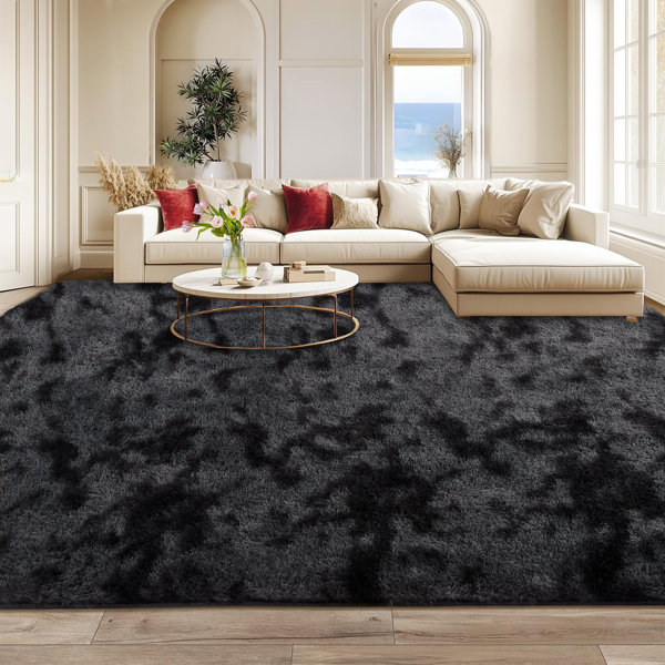 Mercer41 Rectangle Beladora Large Area Rug High-Pile Plush Shag Rug ...