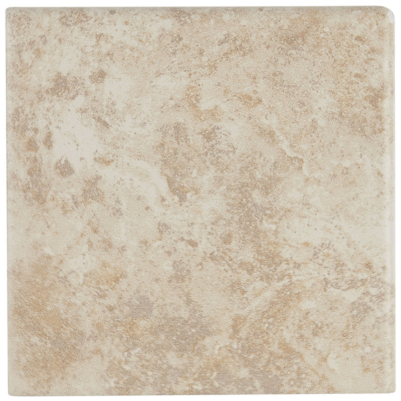 Itona Tile Cromwell 6" x 6" Ceramic Bullnose Tile Trim in Raffia | Wayfair