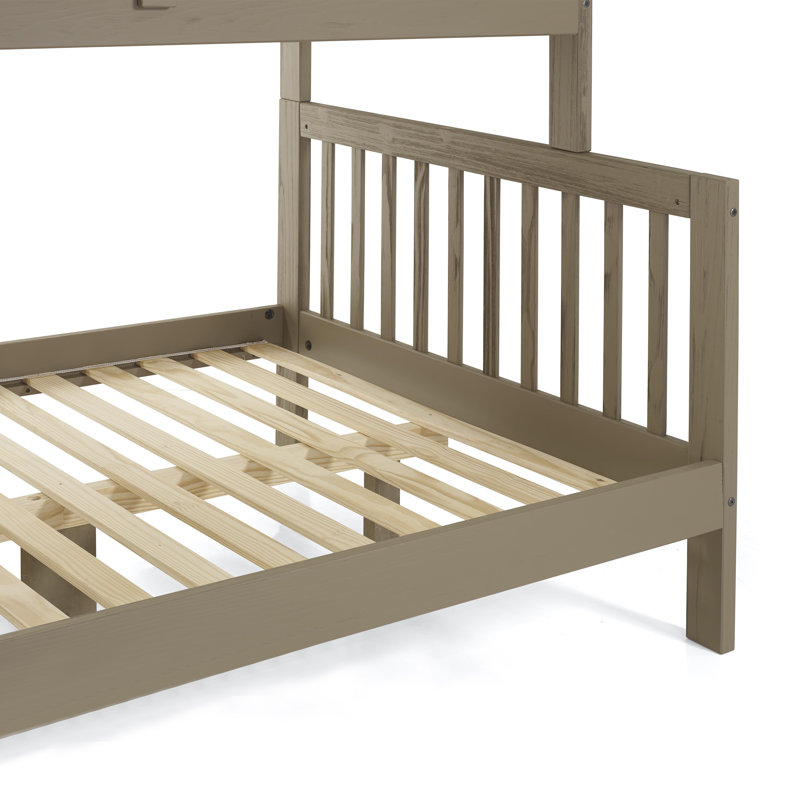 Sand & Stable™ Baby & Kids Arlo Twin Over Full Solid Wood Standard Bunk ...