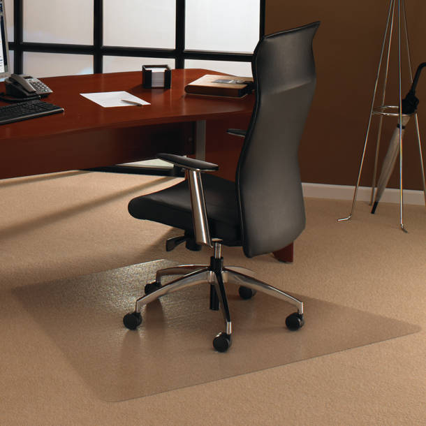 FLOORTEX Ultimat Polycarbonate Lipped Chair Mat for Carpets up to 1/2 ...
