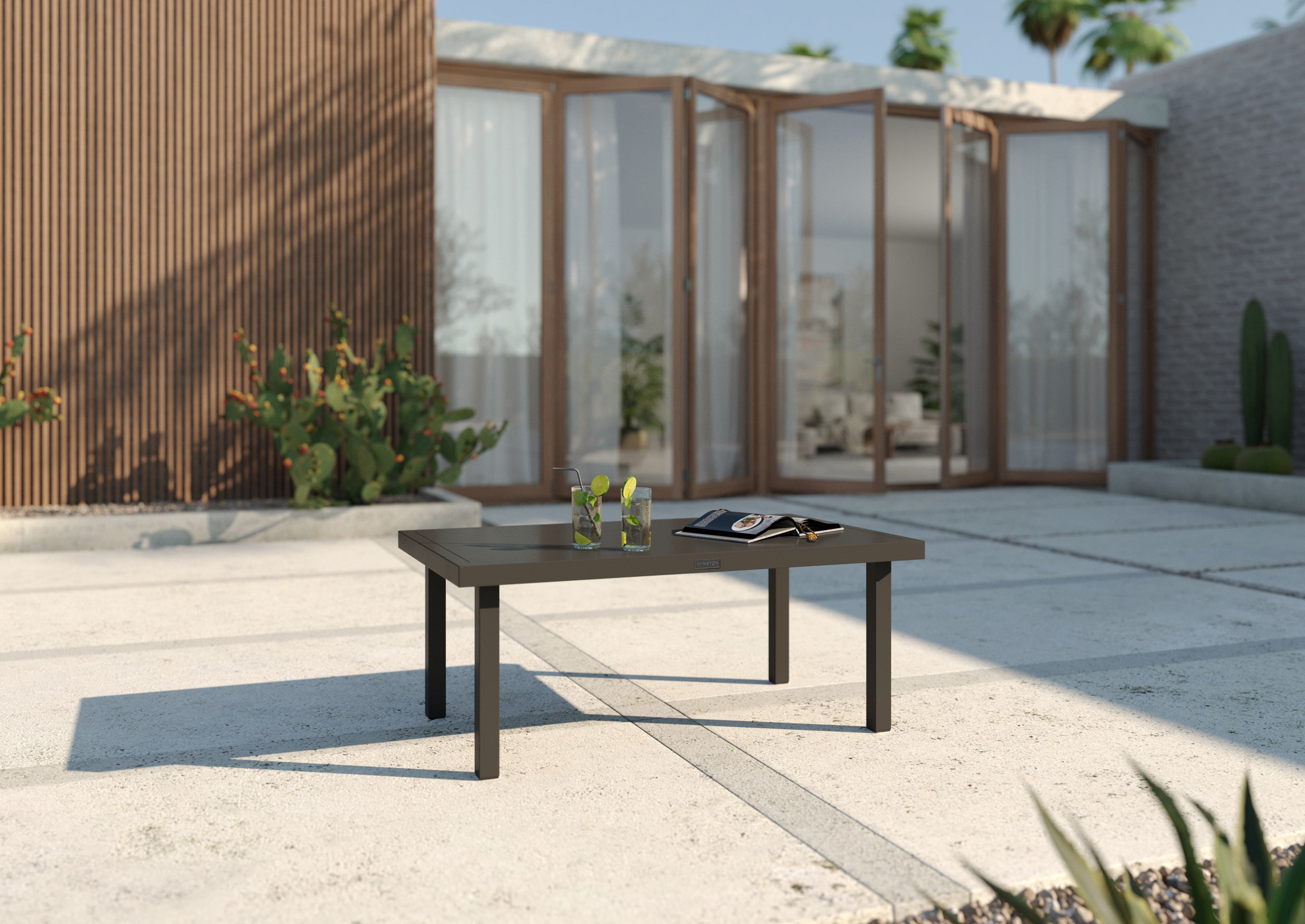 Winston Jasper Aluminum Coffee Table | Wayfair