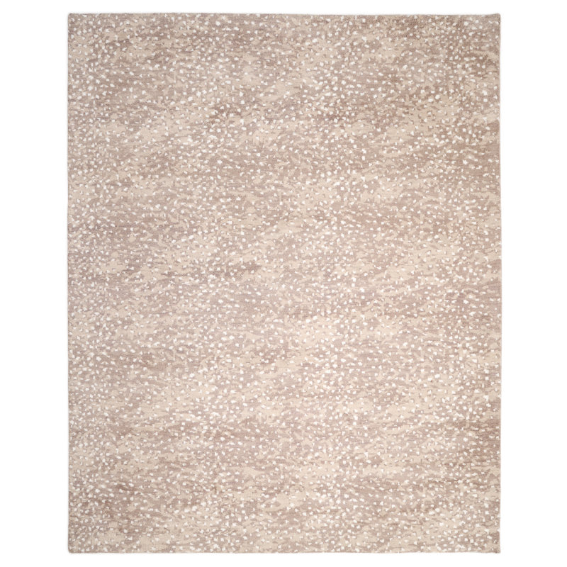 Solo Rugs Arash Abstract Area Rug in Brown/White & Reviews | Perigold