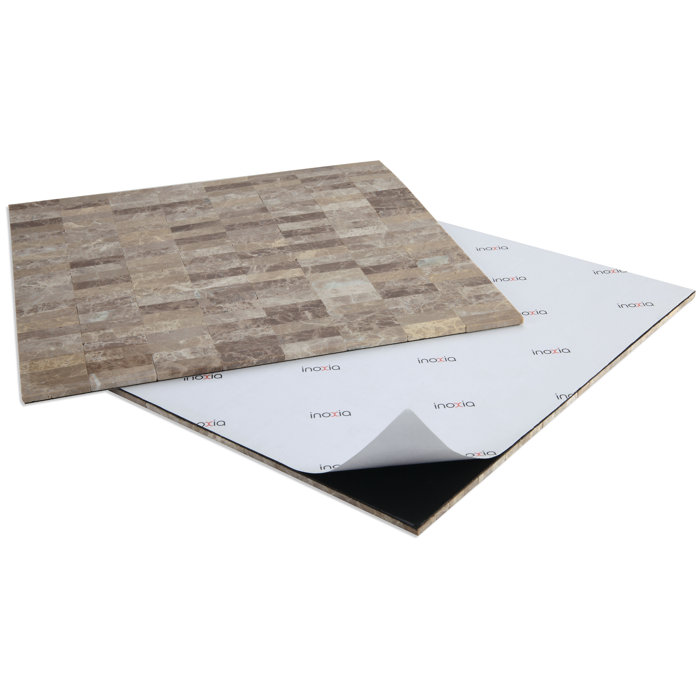 Speed tiles Urbain 11.42'' W x 11.57'' L Natural Stone Peel and Stick ...