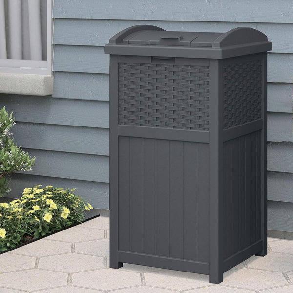 Ameriwood Plastic Manual Lift Trash Can - 33 Gallons - Wayfair Canada