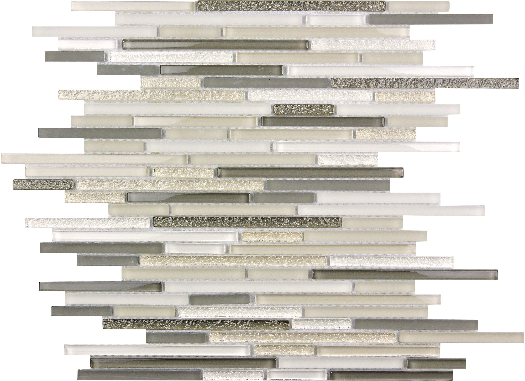 Apollo Tile SAMPLE-Waterfall Linear Glass And Metal Mosaic Tile | AllModern