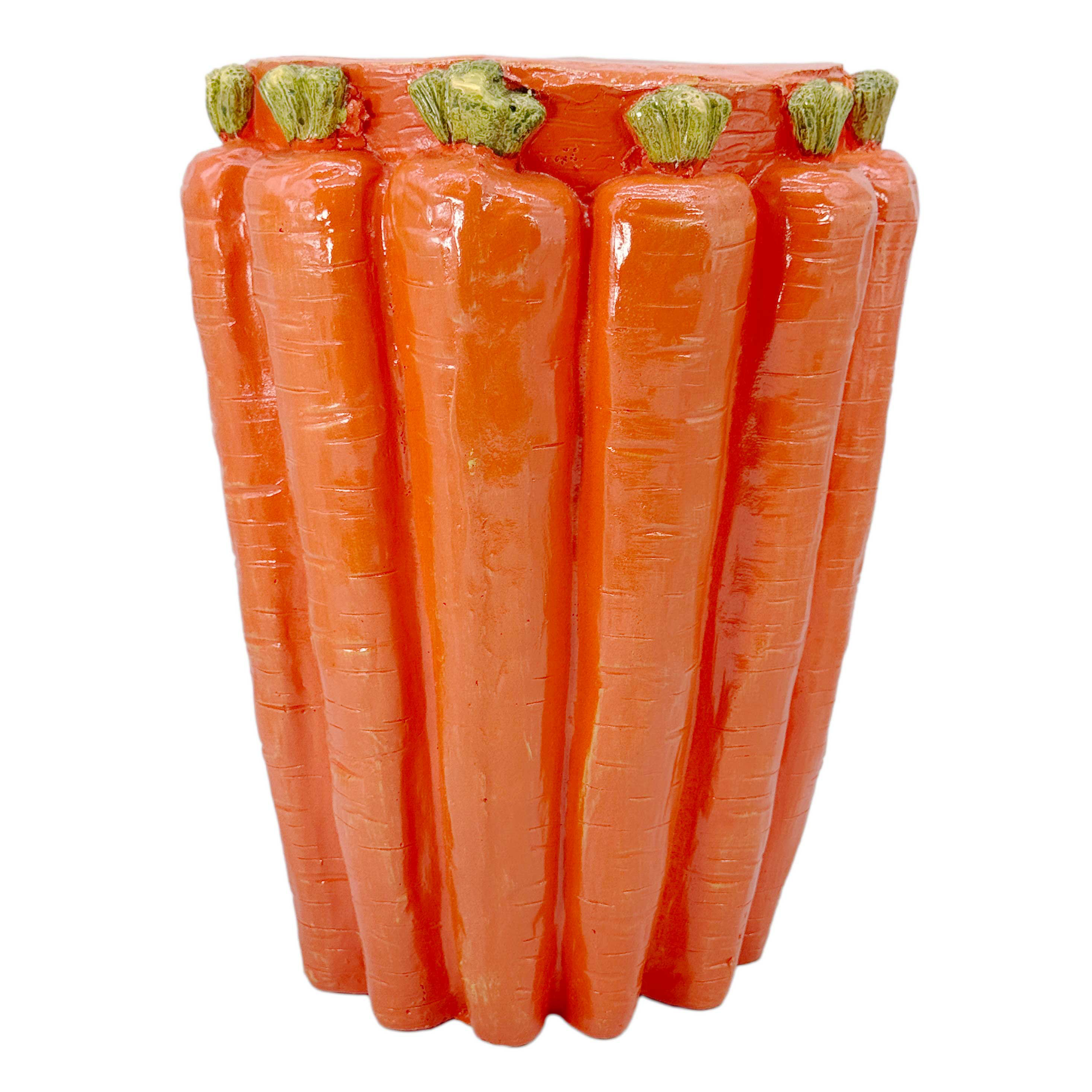 GT DIRECT CORP Carrot Stool Polyresin Side Table 18" | Wayfair